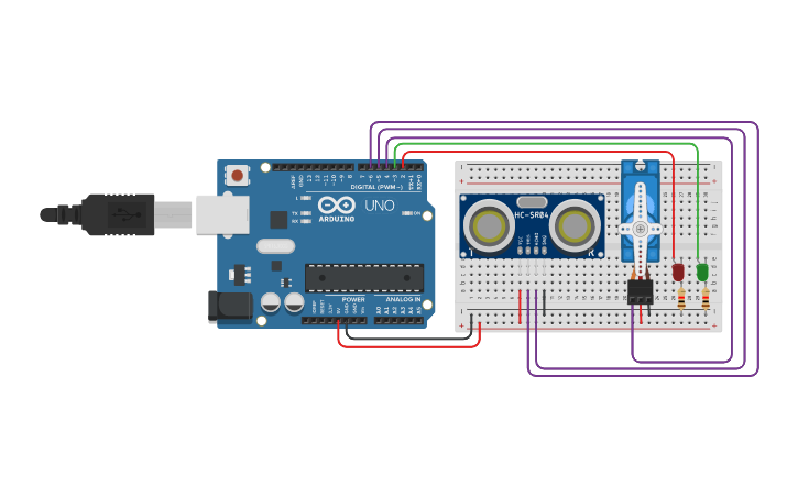 Circuit Design Tc Sensor Ultrasónico Tinkercad