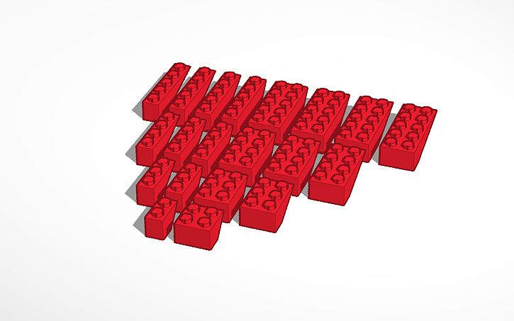 3D design lego, reverse slants | Tinkercad