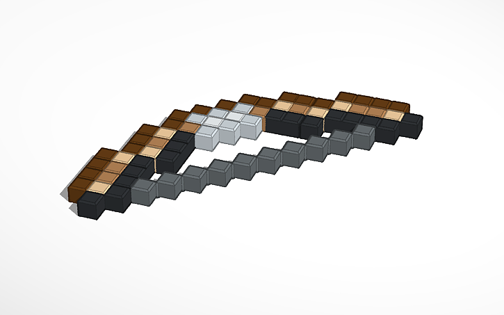 3D design Minecraft bow | Tinkercad