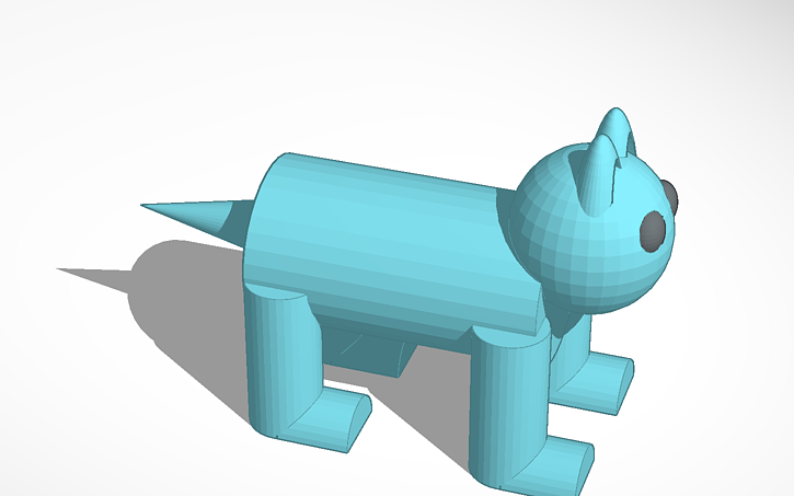 3D design cat | Tinkercad