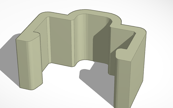 3D design Clip simple rail alu 20x20mm | Tinkercad