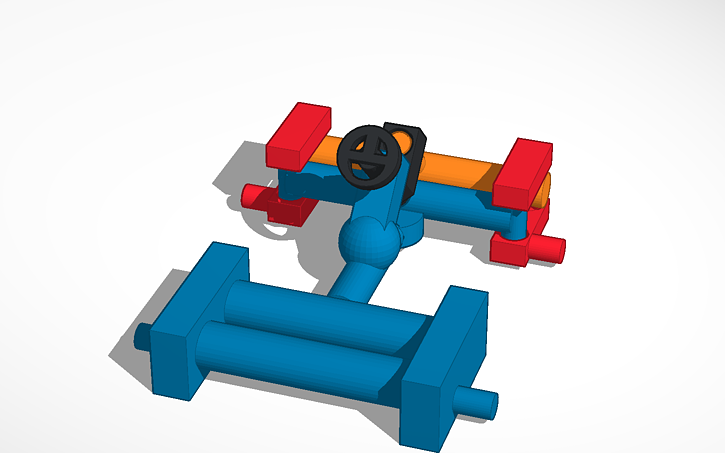 3D design Go Kart Steering (working design) - Tinkercad
