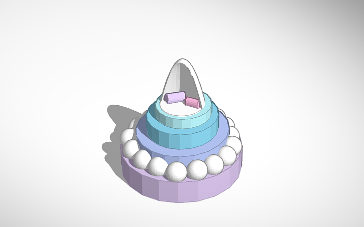 3D design Goodnight pastel cake | Tinkercad