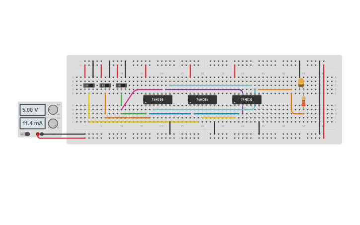 Circuit design Ejercicio 3-Parcial | Tinkercad