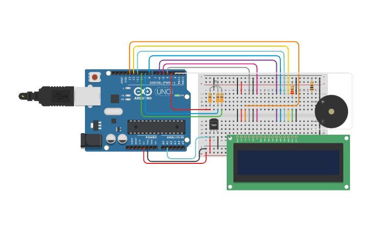 Circuit design Taller de aplicacion 05 - Tinkercad