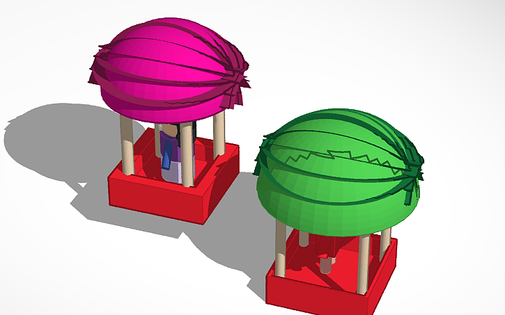 3D design Hot air balloon | Tinkercad