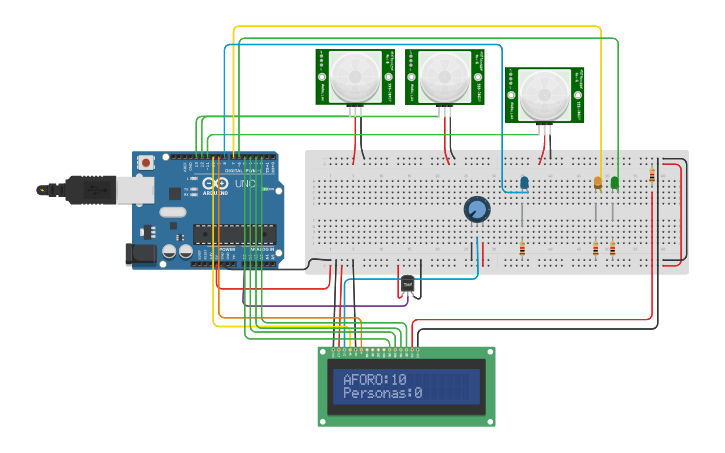Circuit design proyecto arcoiris angie 2.0 | Tinkercad