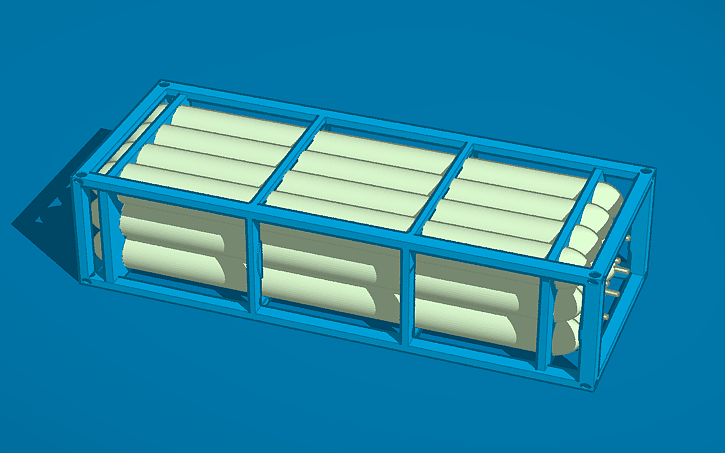 3D design N Scale He 20' x 12 Tanktainer - Tinkercad
