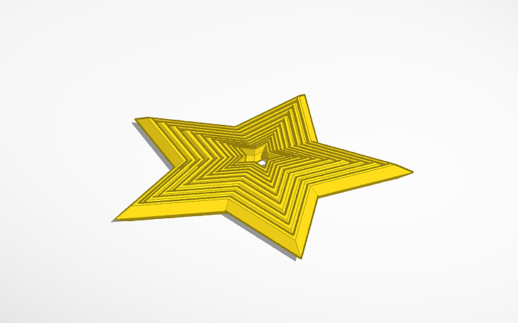 3D design figit star - Tinkercad