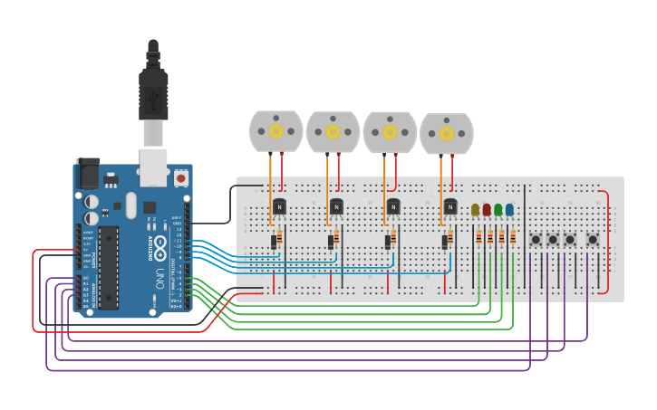 Circuit design Vending Machine | Tinkercad