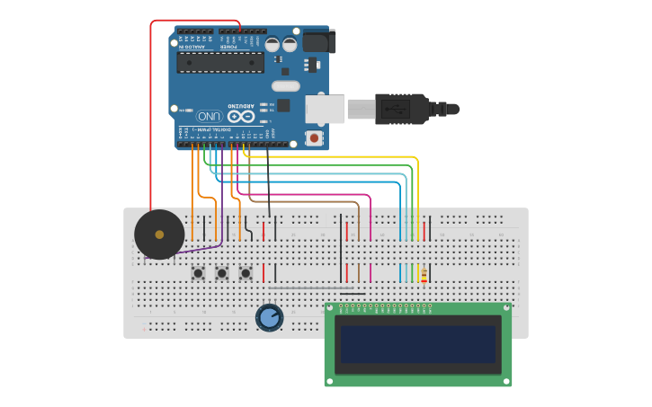 Circuit design Dino Maraton | Tinkercad