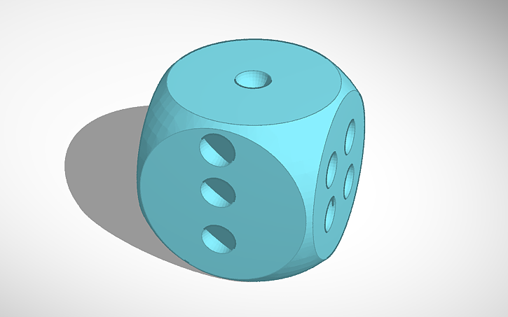 3D design Copy of dice - Tinkercad