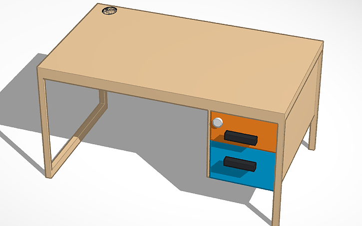 3D design ออกแบบโต๊ะ - Tinkercad