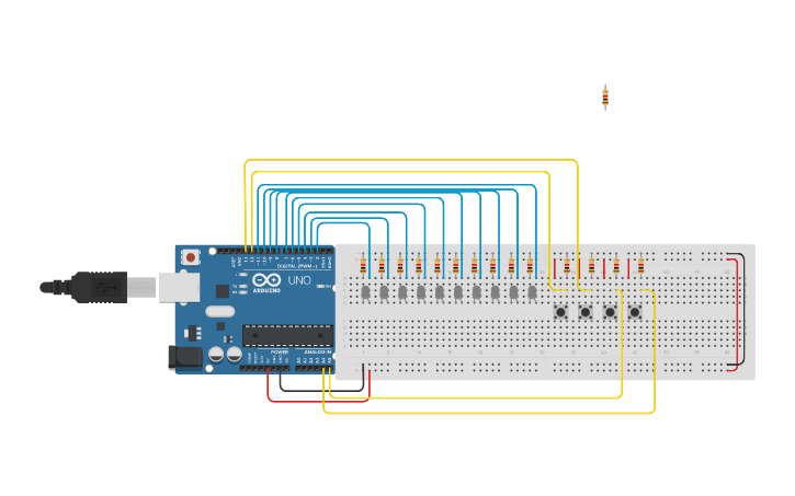 Circuit design Ejercicio clase no.8 - Tinkercad