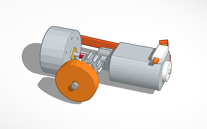 3D design DC dynamo - Tinkercad