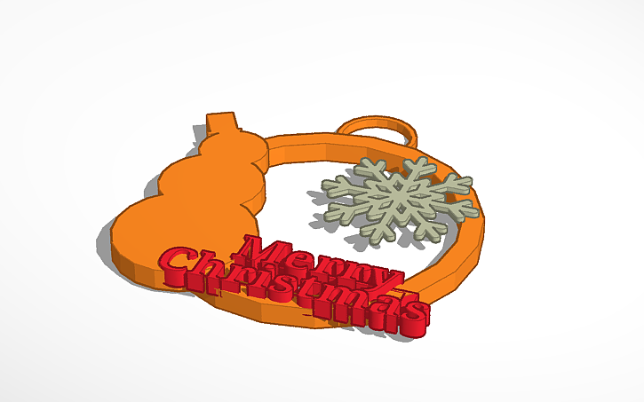 3D design 12/1-Christmas Ornament_Example - Tinkercad
