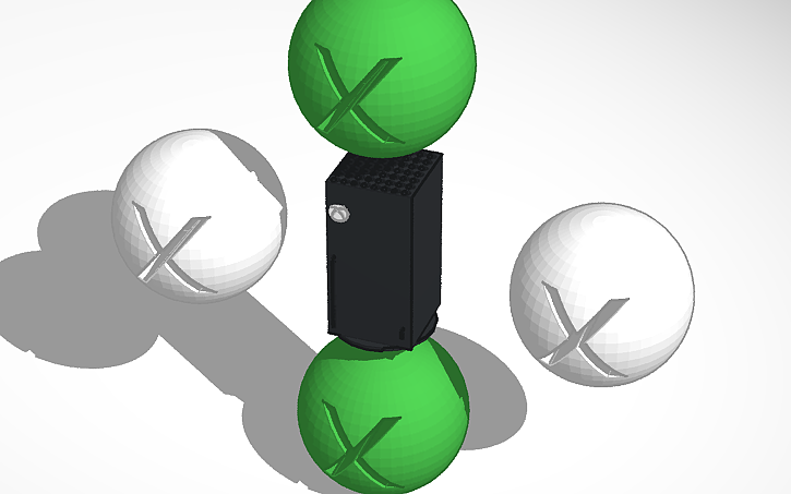 3D design Xbox Series X - Tinkercad
