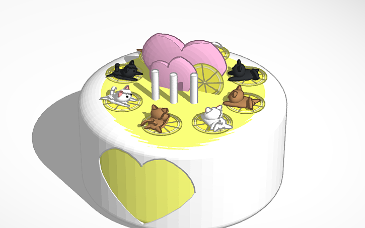 3D design cake cake cake - Tinkercad