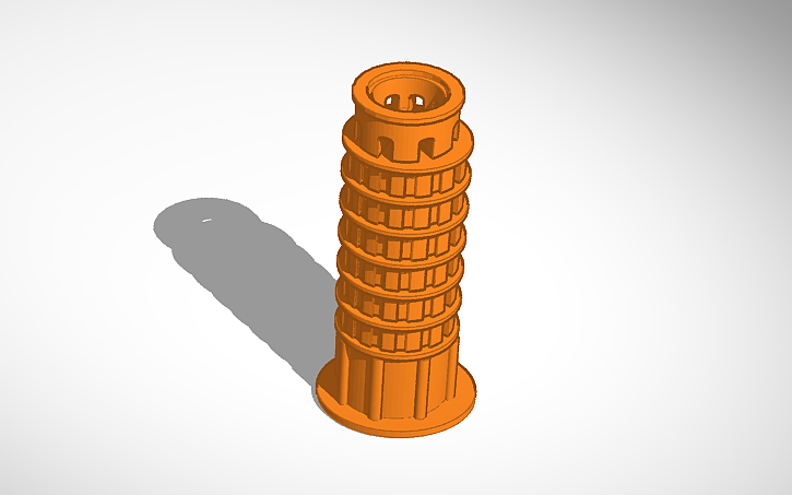 3d Design Leaning Tower Of Pisa Tinkercad 