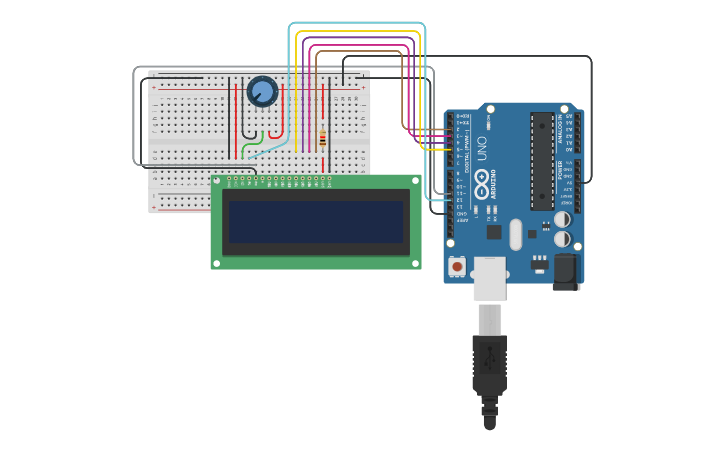 Circuit Design Liquid Crystal Tinkercad