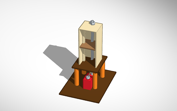 3D design elevador - Tinkercad