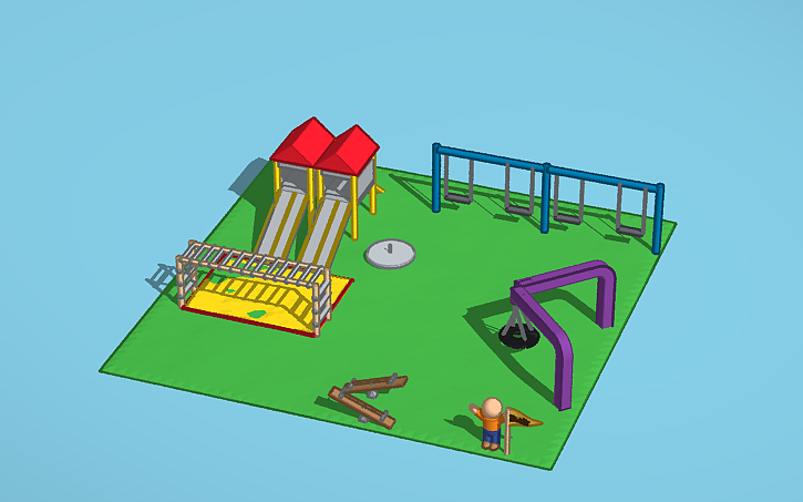 3D design Design a playground for a Park Challenge - Tinkercad