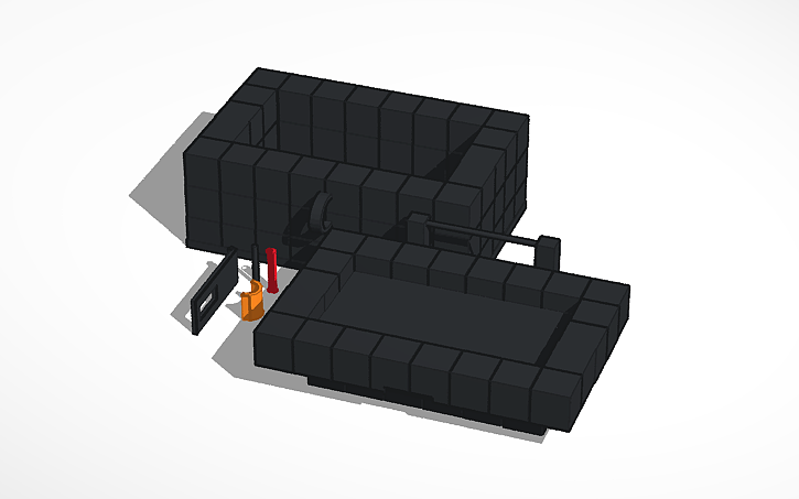 3D design Black Minecraft Chest | Tinkercad