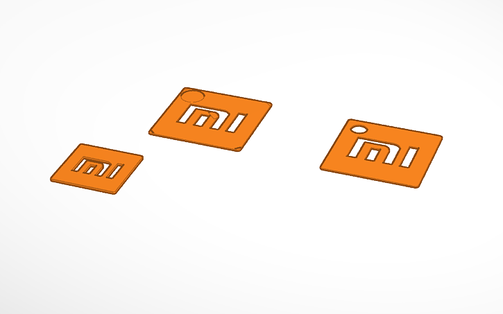 3D design Xiaomi Logo - Tinkercad