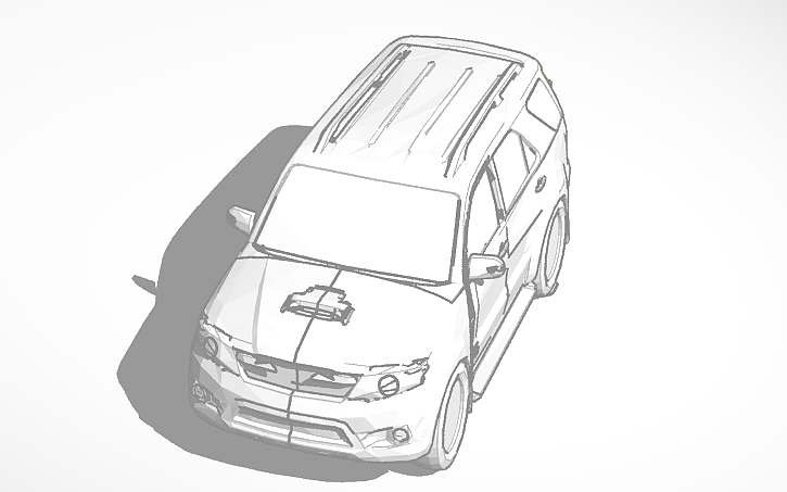 3D design toyota fortuner - Tinkercad