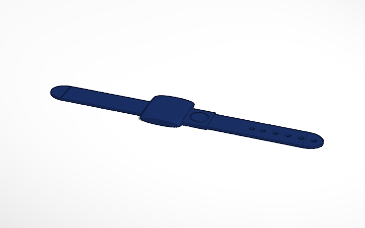 3D design Smartwatch #1 - Tinkercad