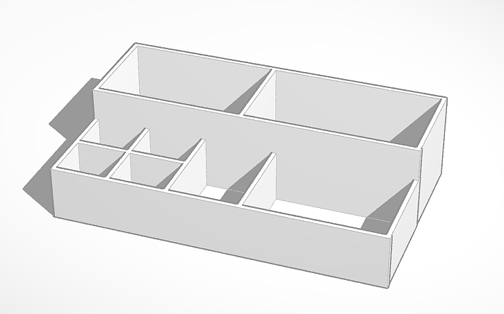 3D design Makeup Organizer - Tinkercad