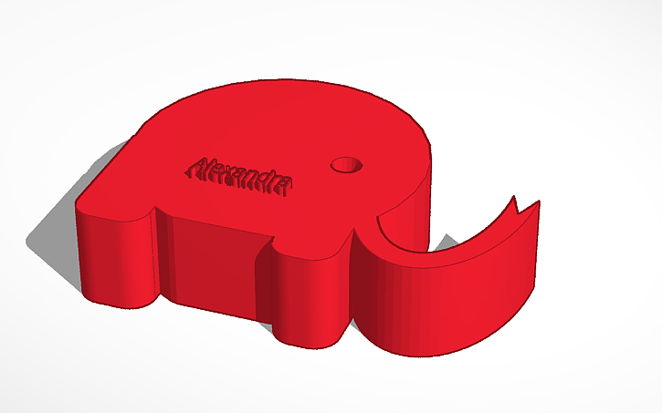 3D design elefante | Tinkercad