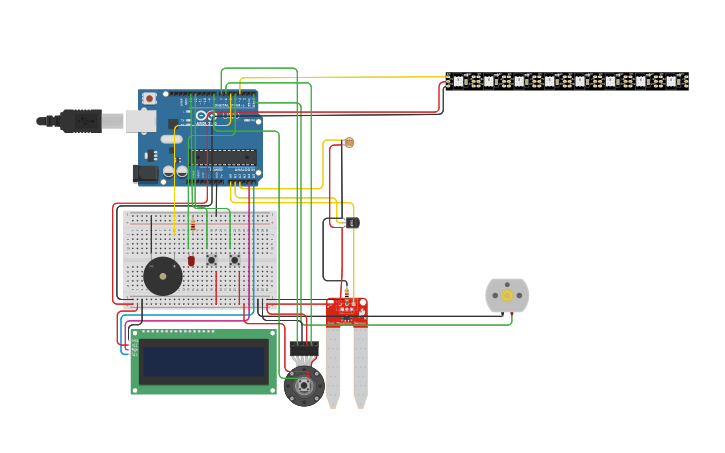 Circuit design GreenHouse - Tinkercad