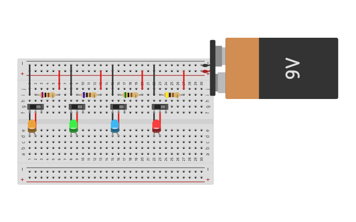 Circuit design PARALLEL CIRCUIT | Tinkercad