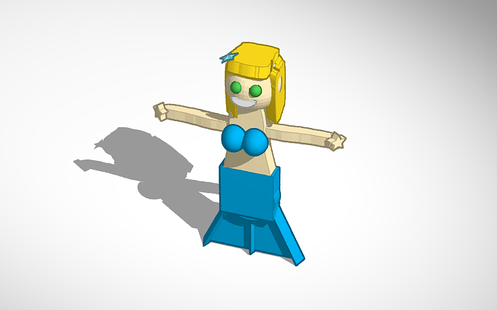 3D design Autistic Mermaid - Tinkercad