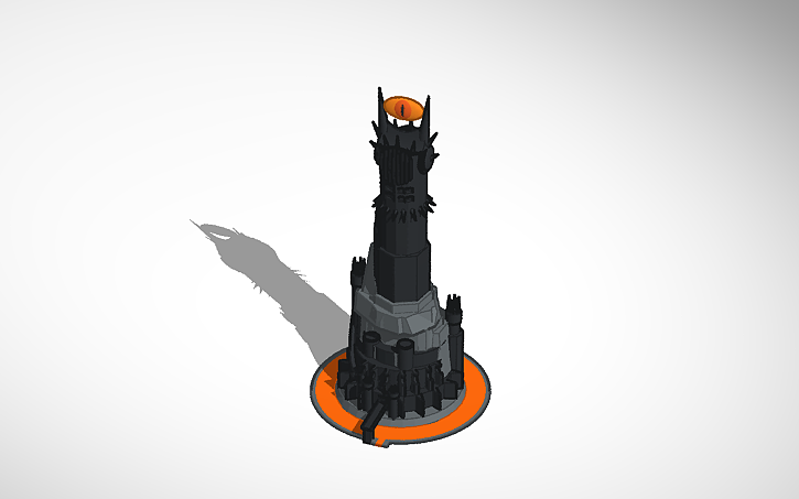 3D design New Barad-dûr - Tinkercad