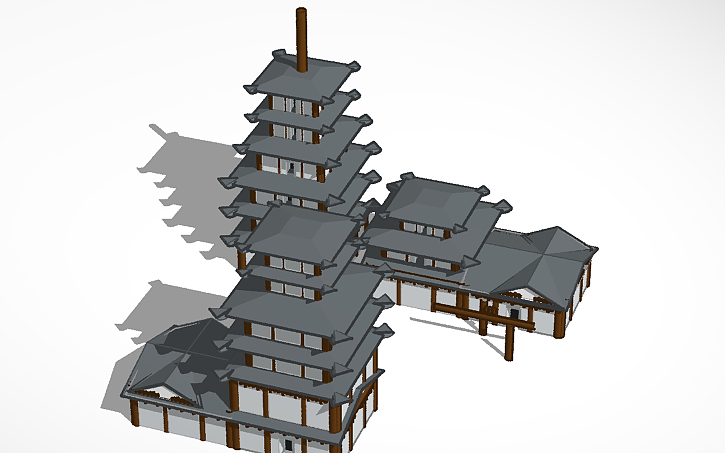 3D design Japanese House Designs | Tinkercad