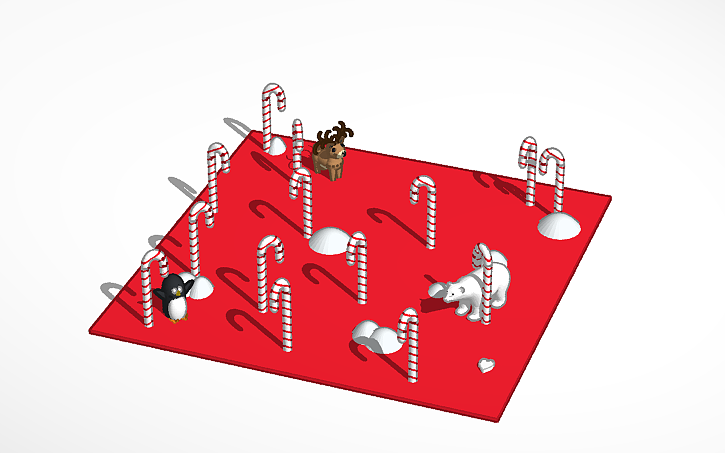 3D design Candy Cane Forest | Tinkercad