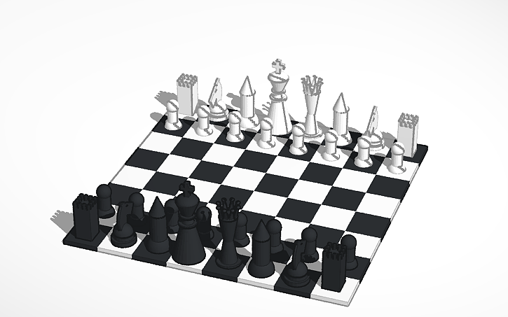 3D design Chess - Tinkercad