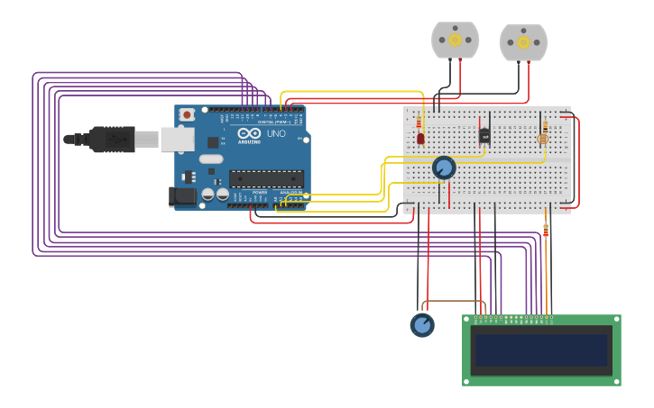 Circuit design Sistema de Riego - Tinkercad