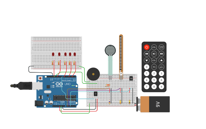 Circuit design SEM 1 final project | Tinkercad