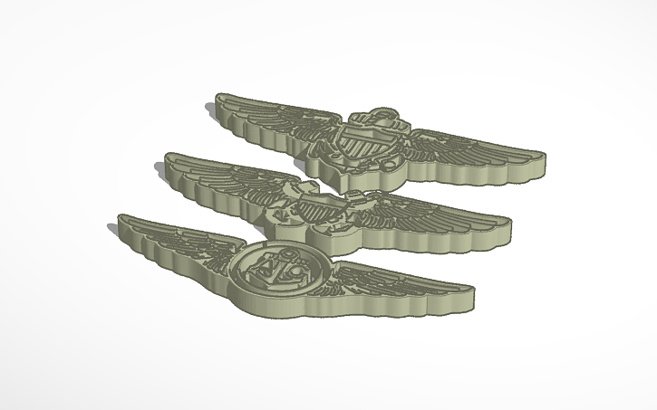 3D design Three Wings - Tinkercad