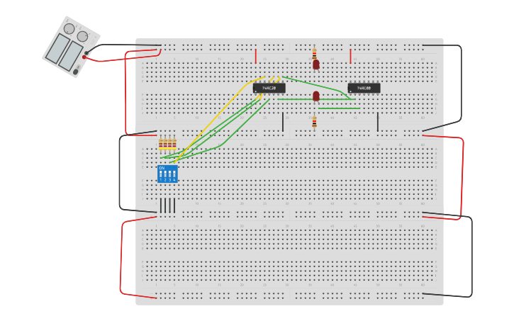 Circuit Design Breadboard Tinkercad