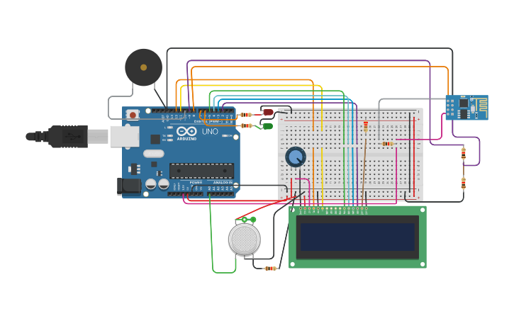 Circuit Design Copy Of Copy Of Wifi Module Esp8266 Tinkercad