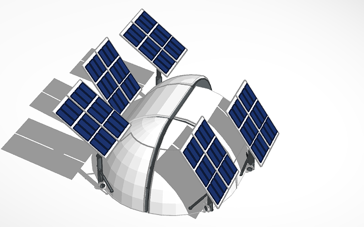 3D design Mars Base 1 - Tinkercad