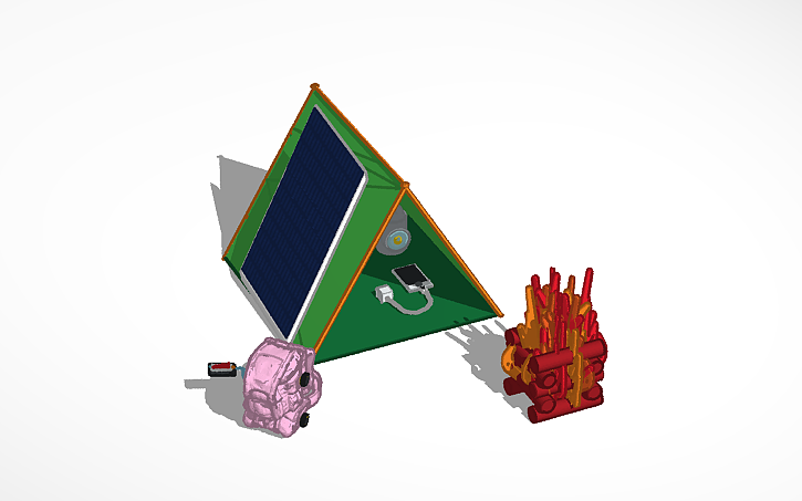 3D design Copy of CAMPING TENT - Tinkercad