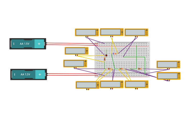 Circuit design ELEC 205 Pre-Lab 1 Circuit | Tinkercad