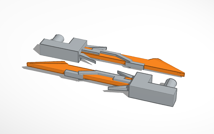 3D design Energon Swords for Evasion Mode Optimus Prime - Tinkercad