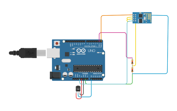 Circuit design Application of IoT with ThingSpeak using TinkerCAD 1 ...