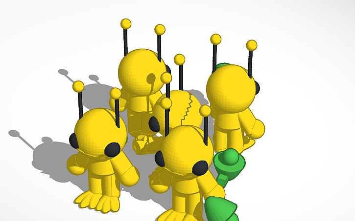 3D design the alien hominids are plentiful | Tinkercad